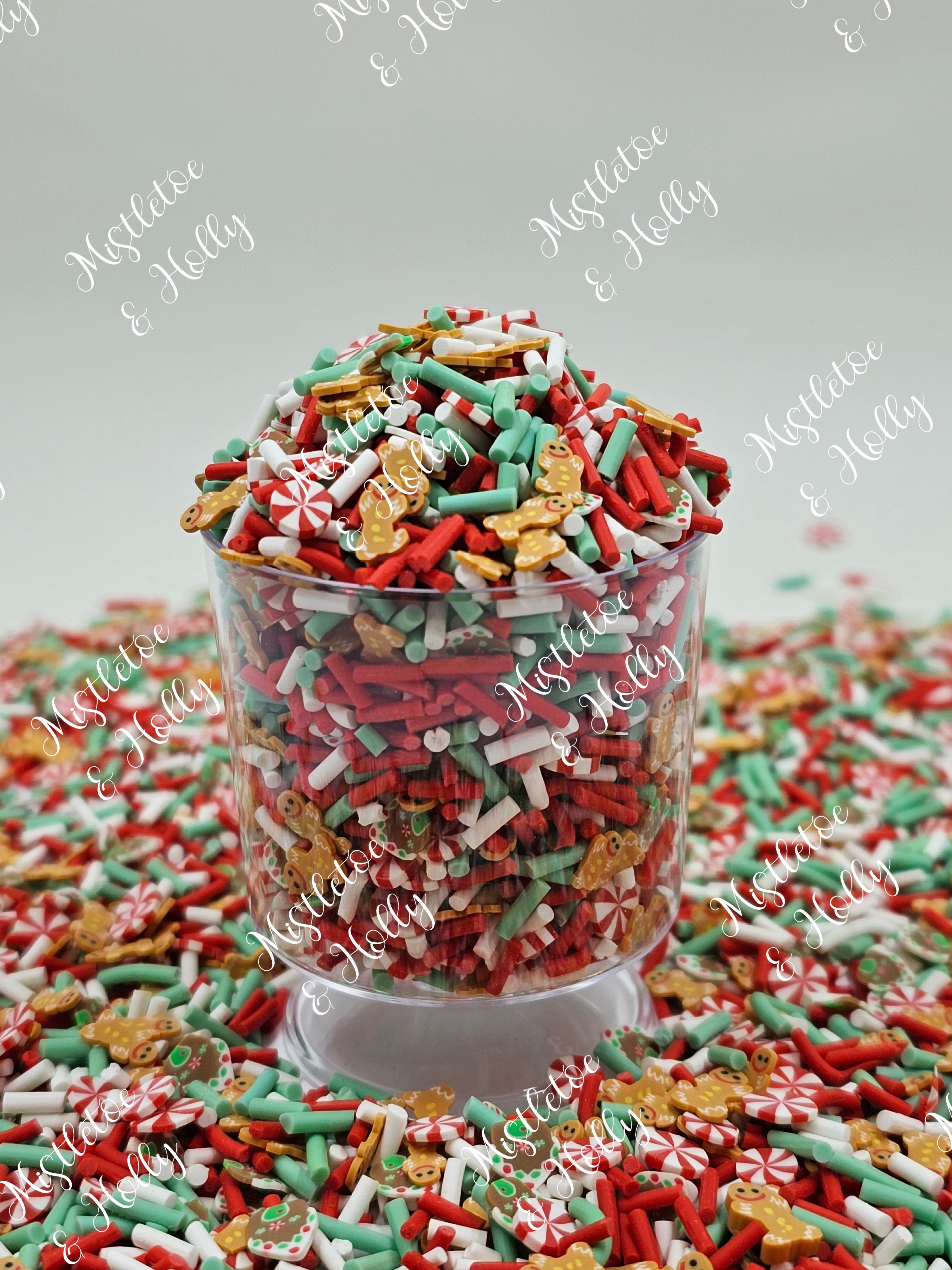'Christmas Spirit' Sprinkle Mix | Mistletoe & Holly