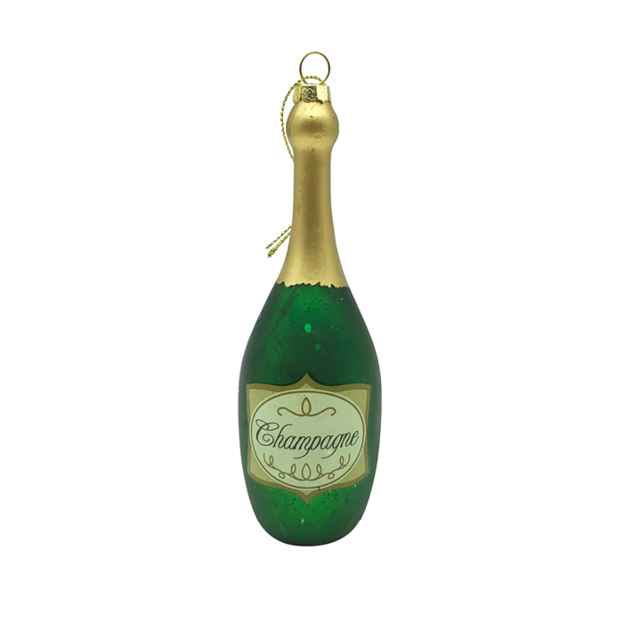 Champagne Bottle HO | Mistletoe & Holly